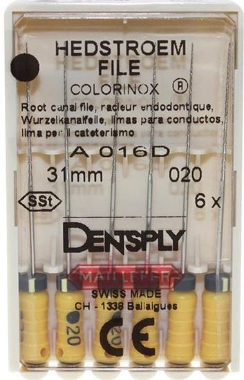 Hedstroem File Colorinox (H files, Н-файлы) 31мм Dentsply Maillefer ...